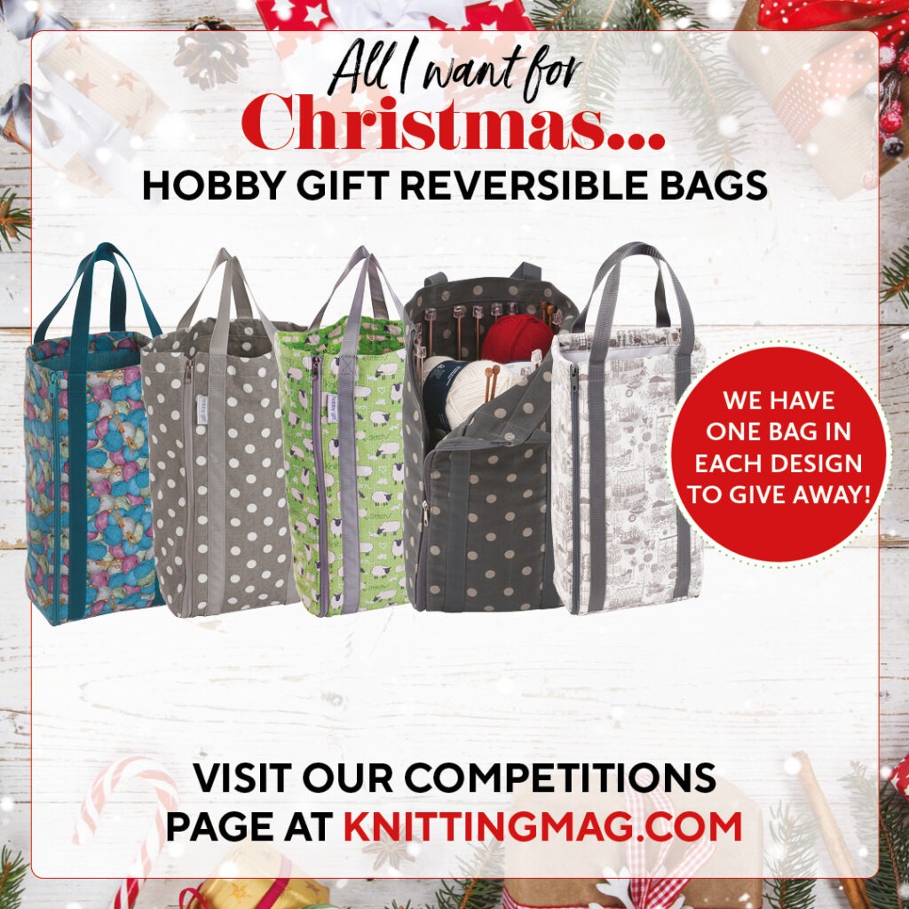 Knitting Magazine WIN - Hobby Gift reversible bags - Knitting Magazine